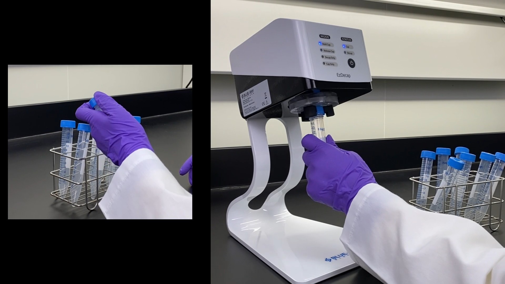 EzDecap Automated Screw Cap Tube Decapper-Blue-Ray Biotech